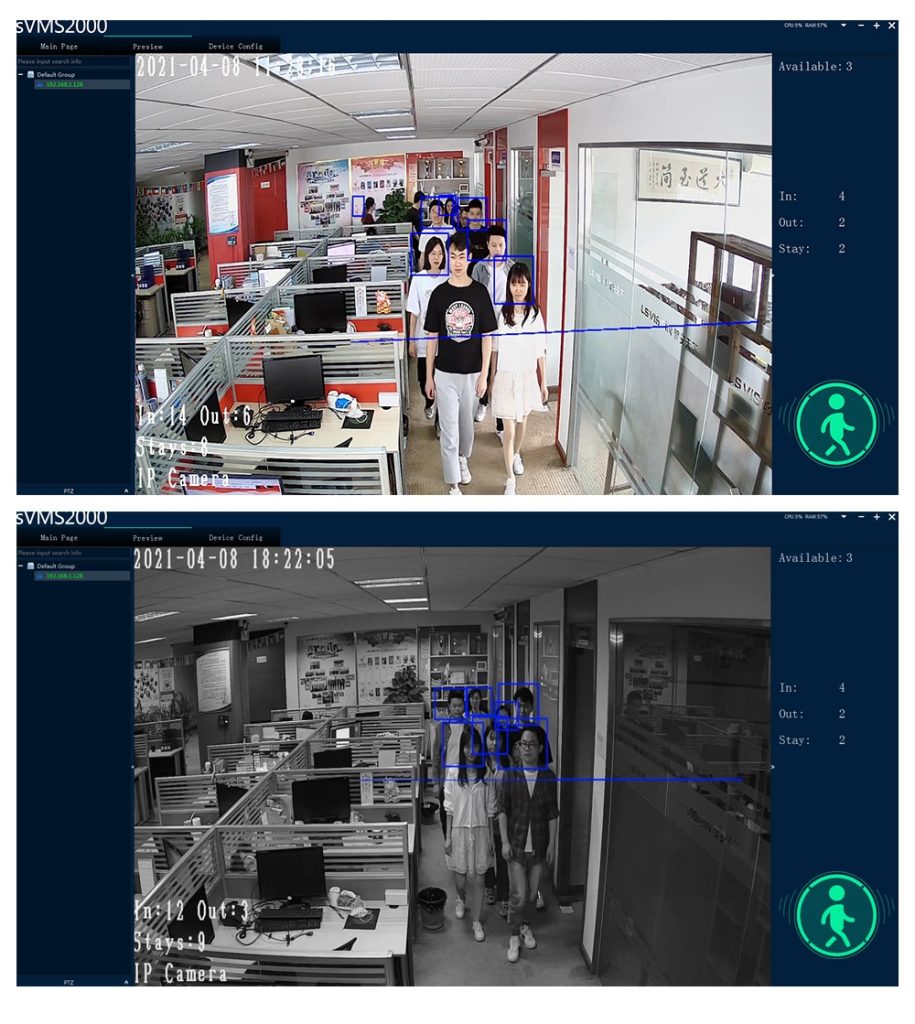 2MP 1080P High Accuracy Face Detection Starlight Intelligent People ...