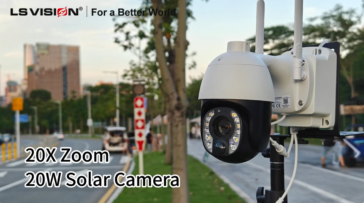 LS VISION 20X Zoom 20W Solar Camera