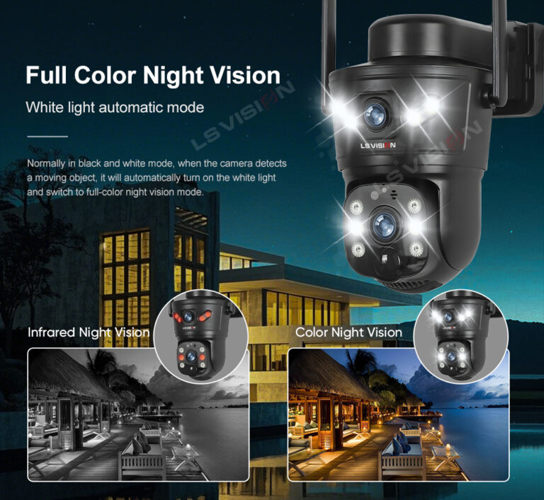 LS-CS5 4MP Solar Powered PTZ 4G WiFi Camera