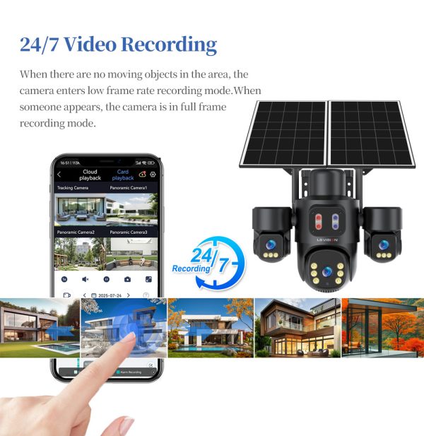 The Ultimate All-in-One Guardian: AOV's 3-Lens, 4G Solar Camera with 24 ...